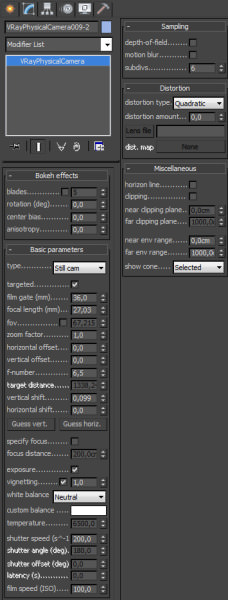 Vray Camera Settings - Ronen Bekerman - 3D Architectural Visualization ...
