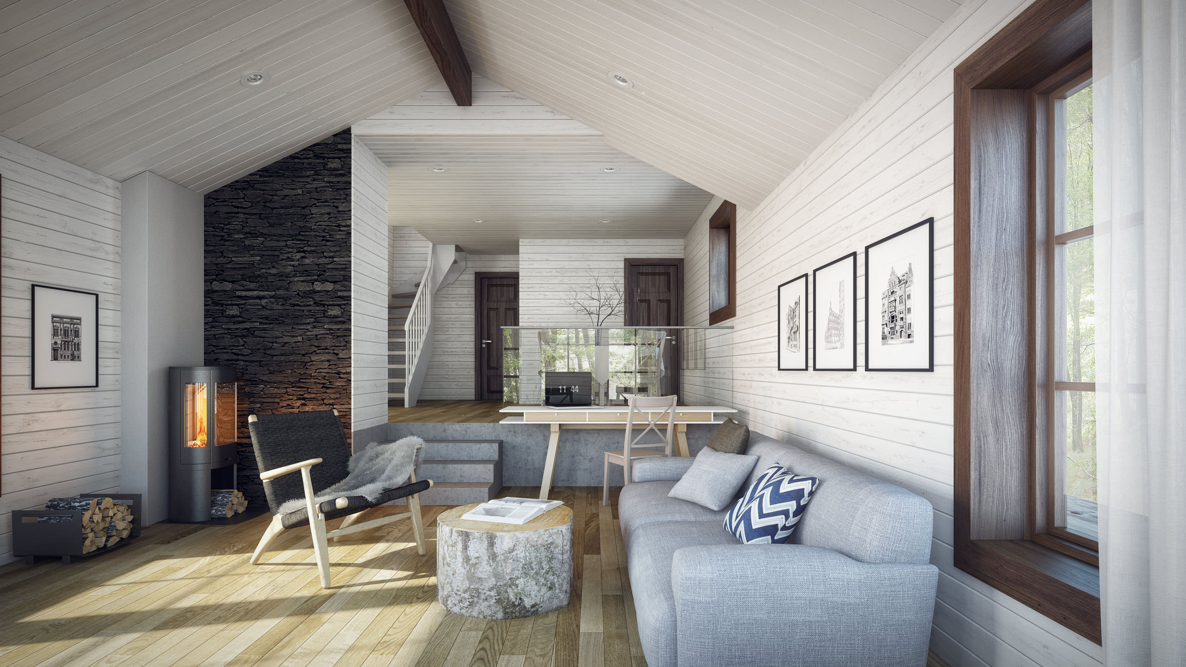 Making of Sea and Mountain Cabins - 3D Architectural Visualization ...