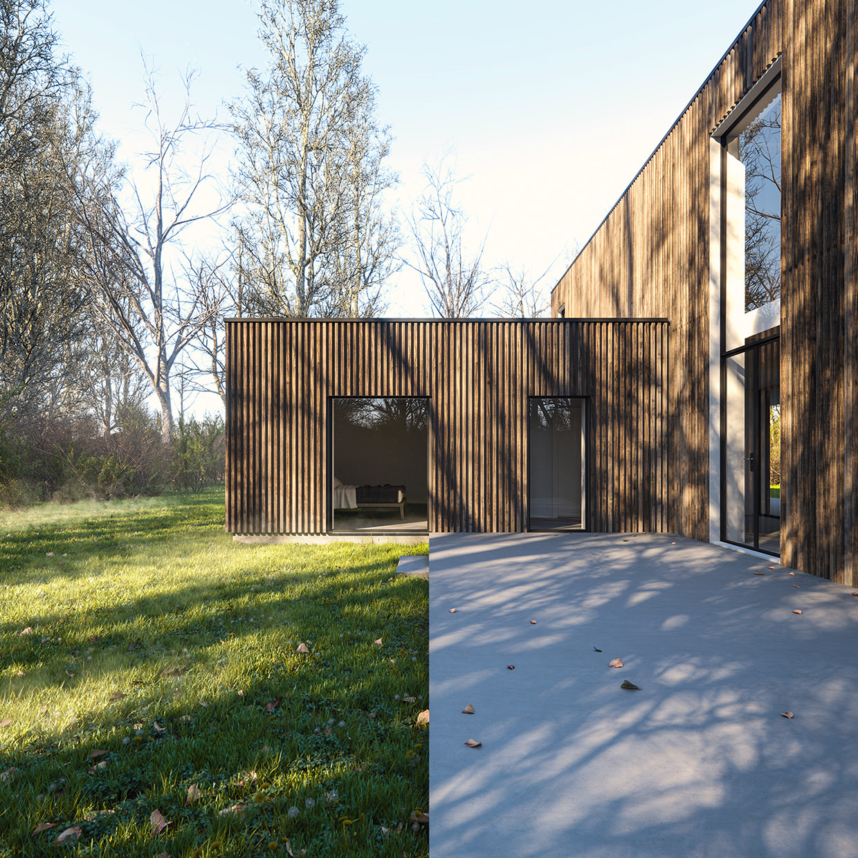 SOA - Black Timber House 07 - Ronen Bekerman - 3D Architectural ...