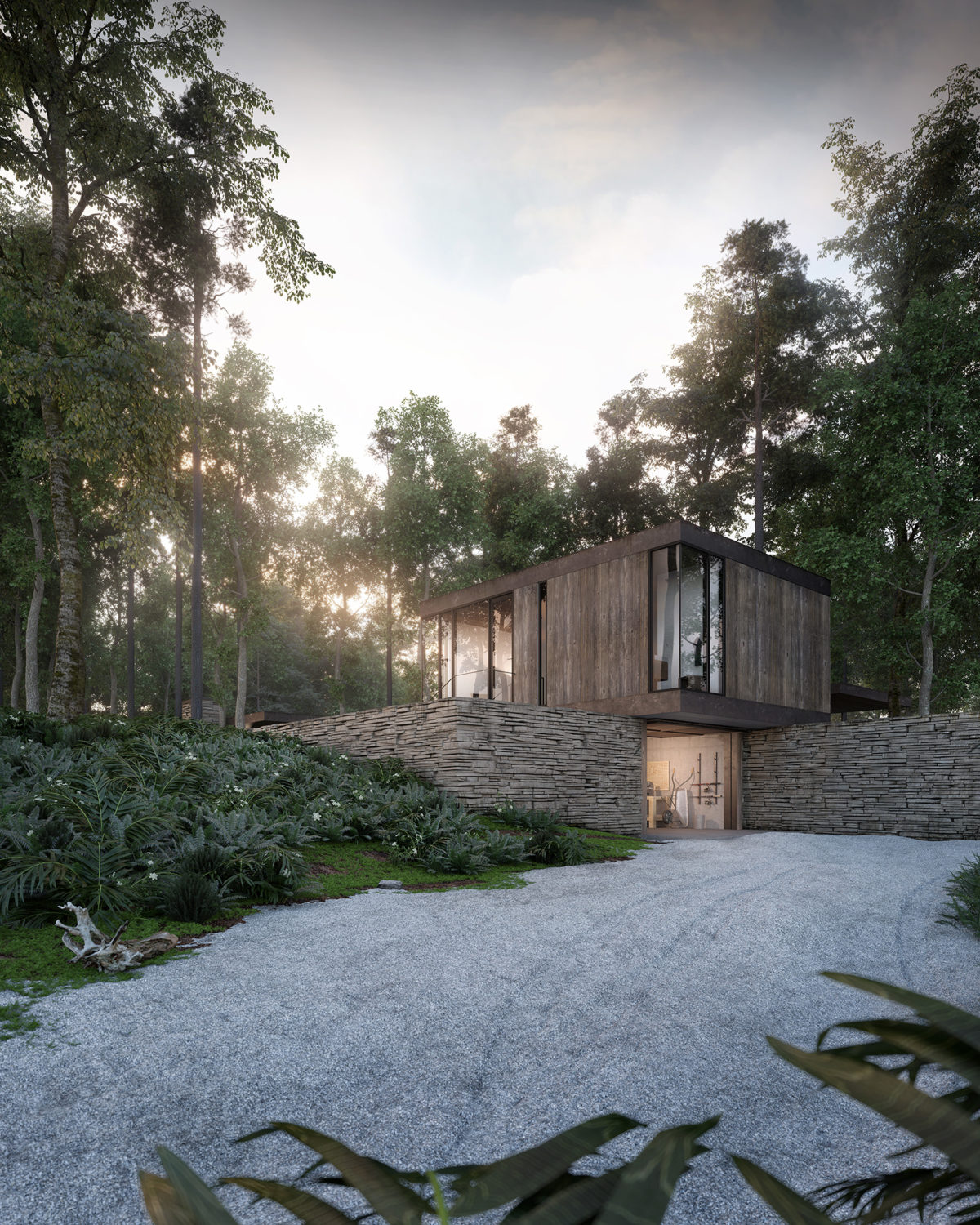 Making of "Villa in a Forest" - 3D Architectural Visualization ...